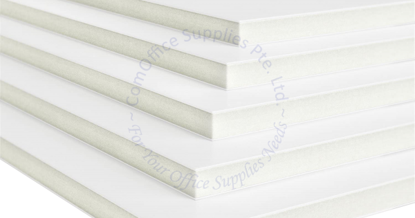 COMPRESSED FOAM BOARD PLAIN PFW501 WHITE 300x450x5MM
