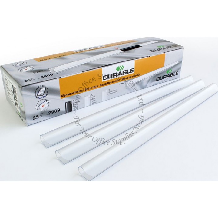 DURABLE SPINE BARS 2909 CLEAR