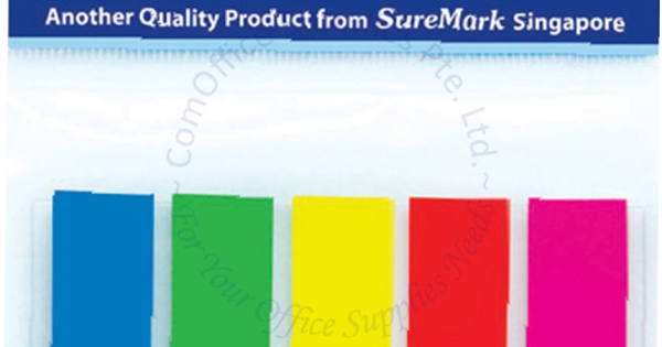 SUREMARK STICK INDEX MARKER SQ-6675 12x50MM 5COLOR