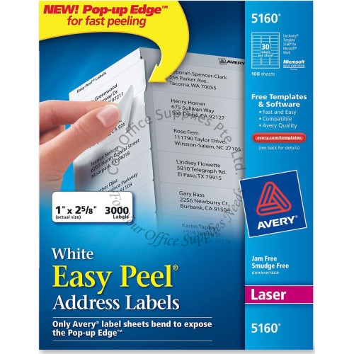 AVERY ADDRESS LABEL 5160-100