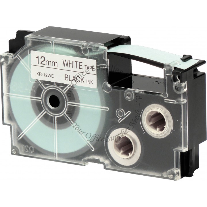 CASIO LABEL TAPE 12MM XR-12WE1