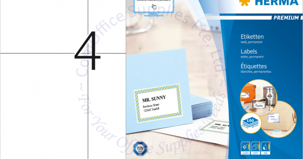 HERMA LABEL #4454 105x144MM