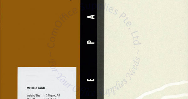 AZONE METALLIC COLOR PAPER APFA4 A4 240G (10s) - OPAL CREAM